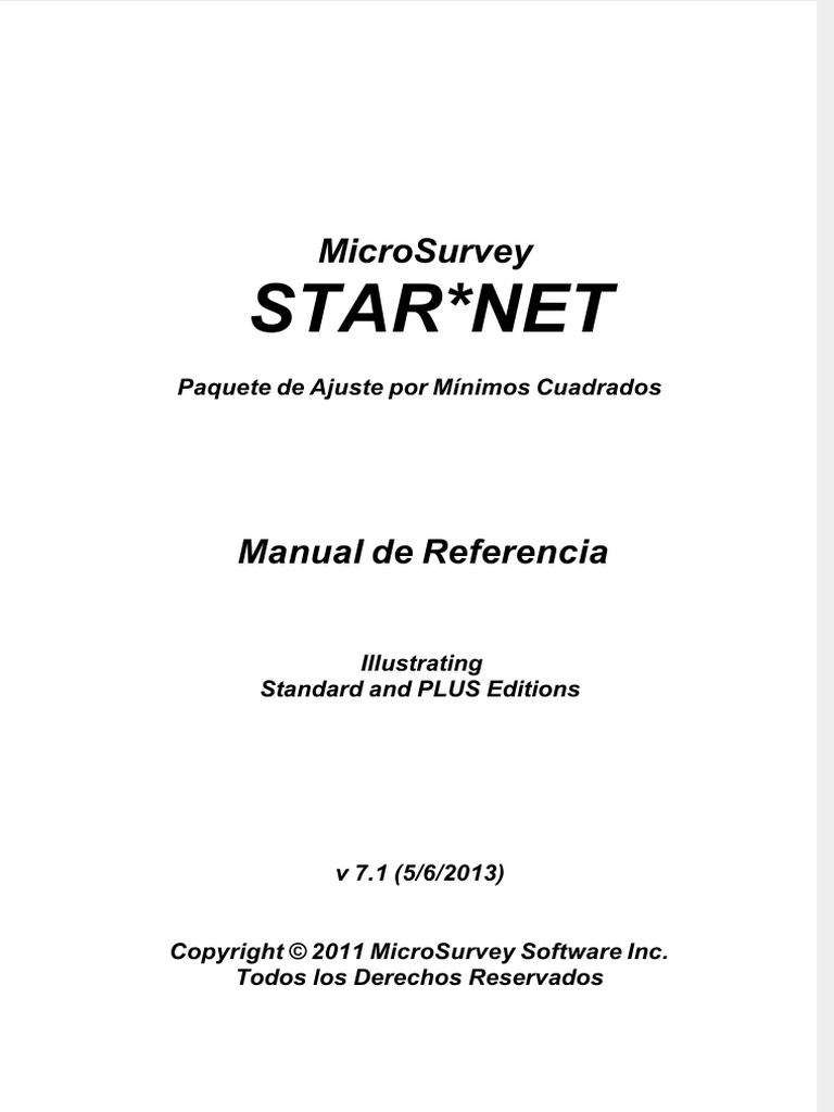 Vdocuments - MX Microsurvey Starnet 7 STD Plus Manual | PDF | Soporte ...