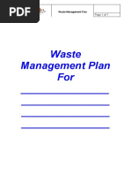 Garbage Management Plan: MFV "Model" | PDF | Waste Management | Ships
