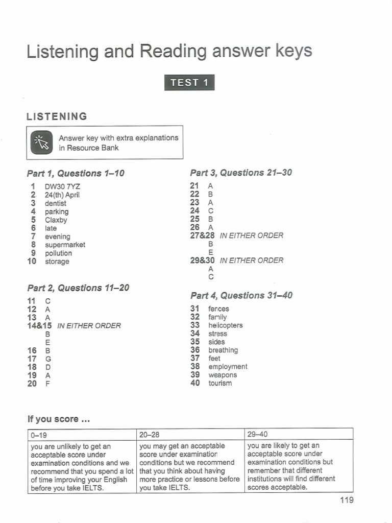 Cam18 - Test 1 - Key | PDF