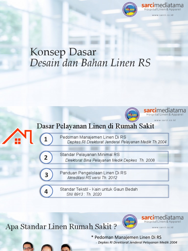 Konsep Dasar Desain Dan Bahan Linen RS_PILARS 2022- PILARS Background | PDF