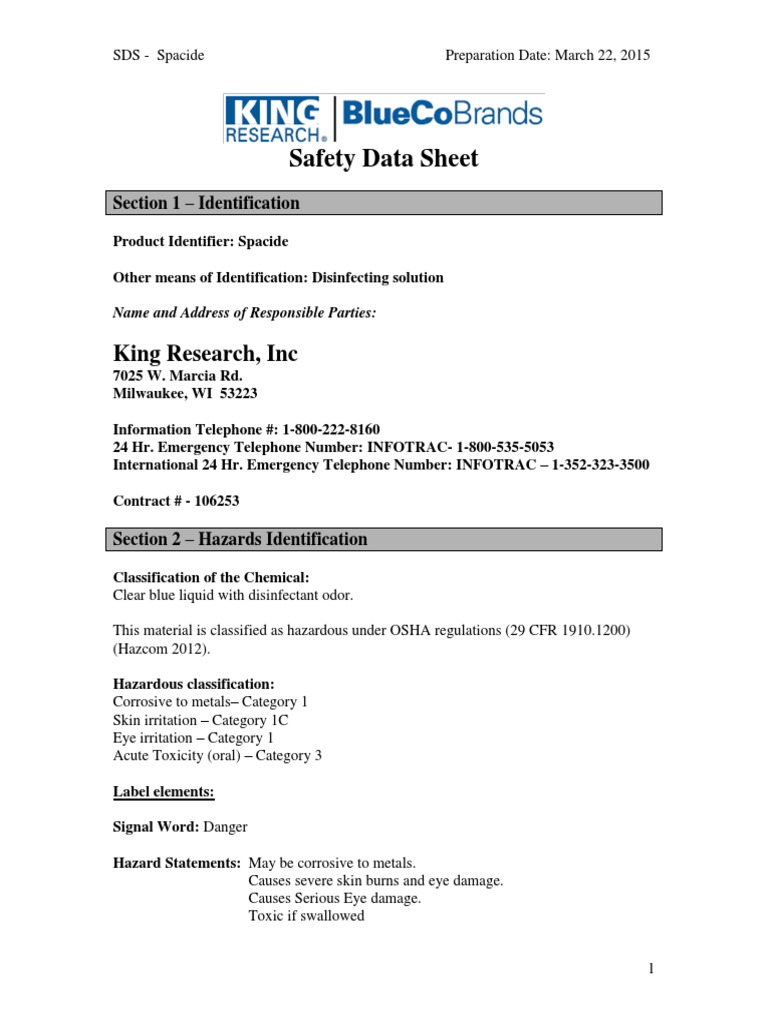MSDS Aniosyme DD1 | PDF