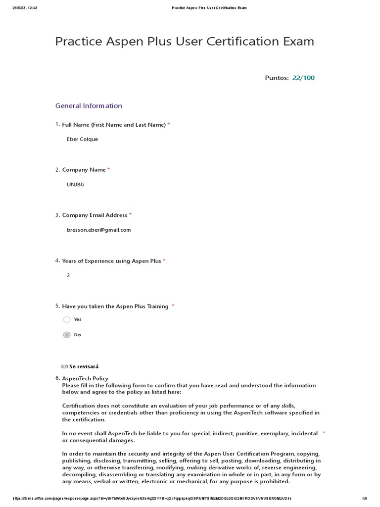 Aspen Plus Certification Prep | PDF | Simulation | Heat Exchanger