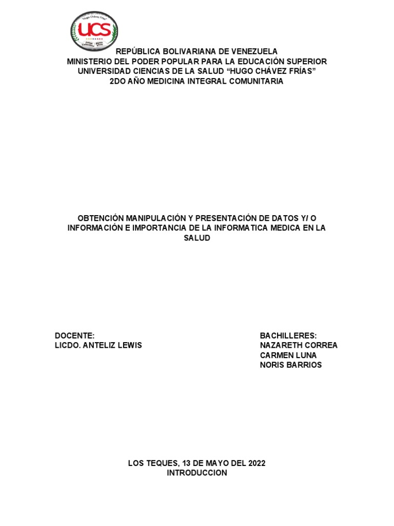 Trabajo de Investigacion Informatica 1 | PDF