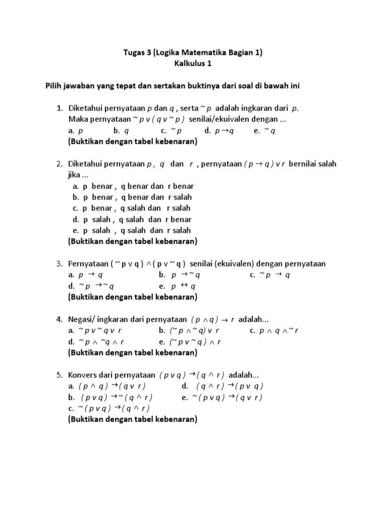Tugas 3 Kalkulus 1 | PDF