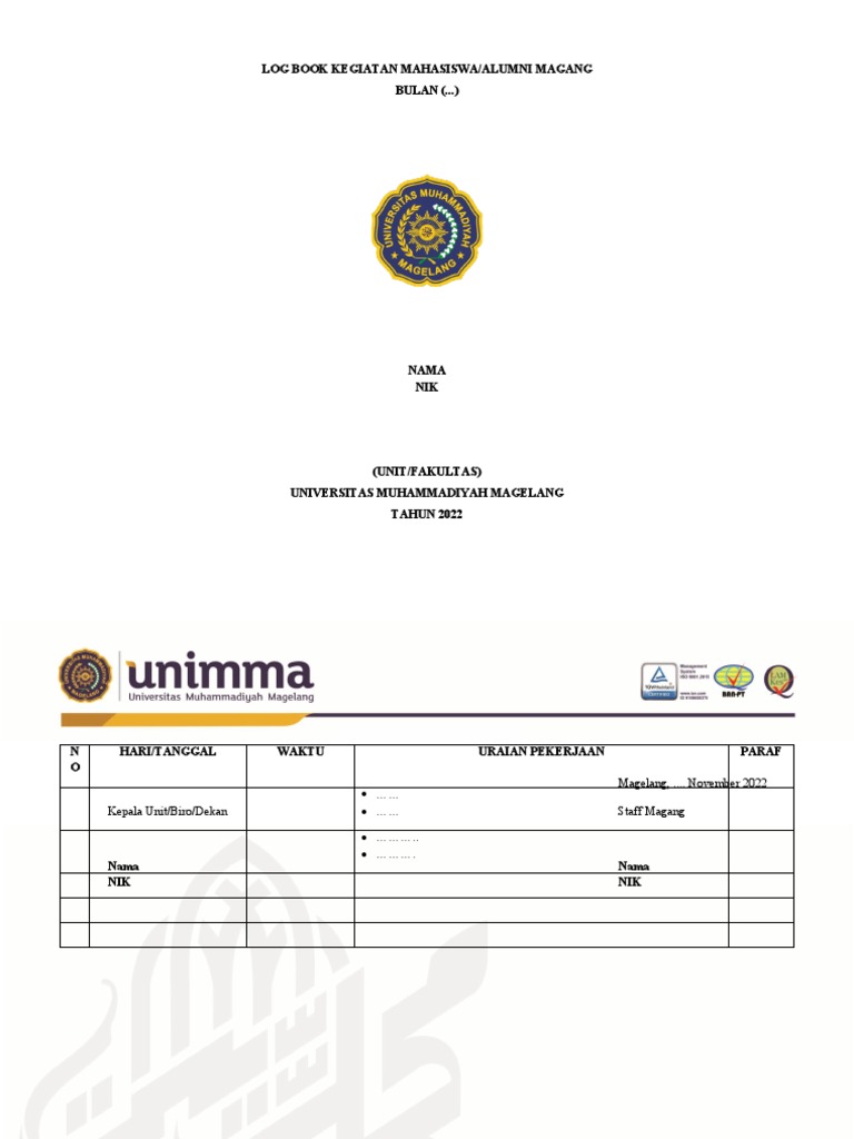 Log Book Magang | PDF
