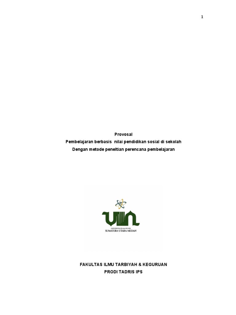 Proposal Pendidikan IPS | PDF