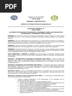 EXECUTIVE ORDER Barangay BESWMC | PDF | Waste Management | Municipal ...