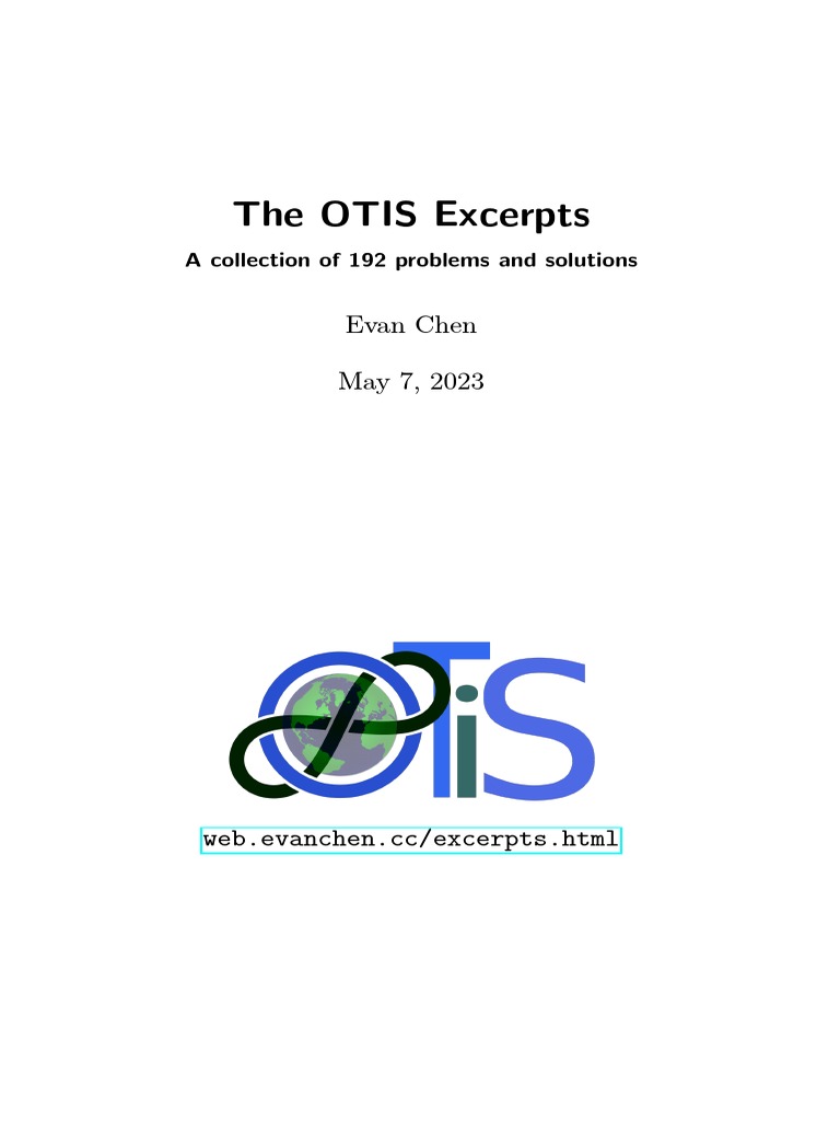 OTIS Excerpts | PDF | Equations | Mathematical Concepts