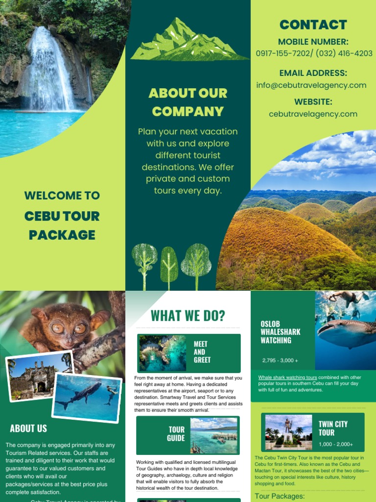 Cebu Travel Destination Brochure | PDF | Tourism | Cebu