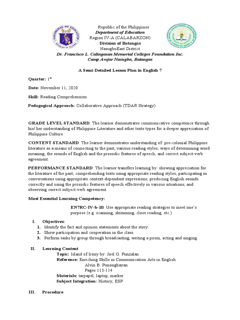 Final Demo Lp Download Free Pdf Learning Reading Comprehension