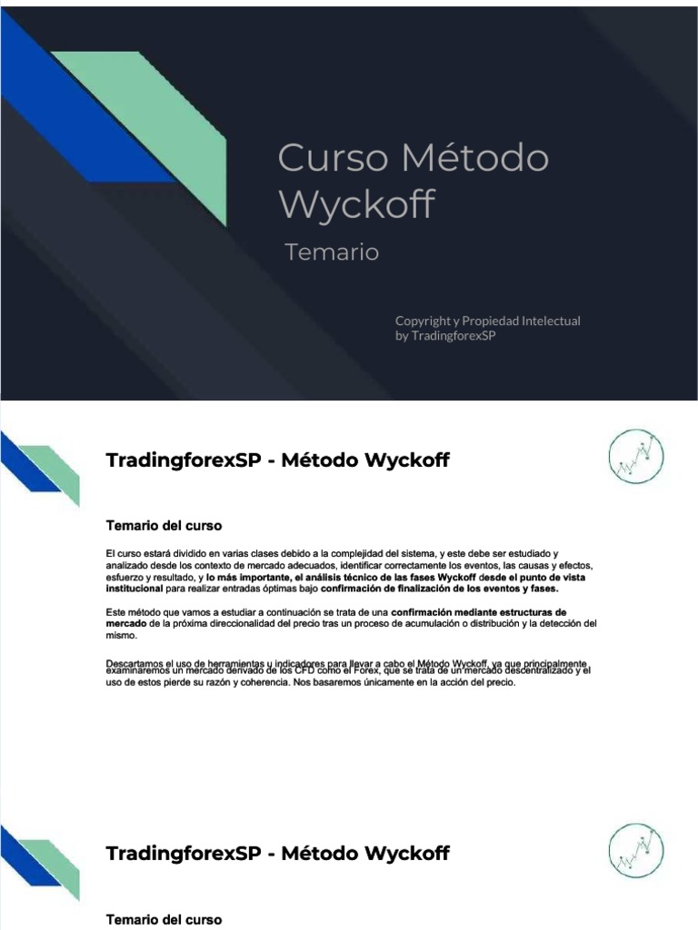 Libro Curso Metodo Wyckoff Con Trading Institucional by Tradingforexsp | PDF | Oferta y demanda ...
