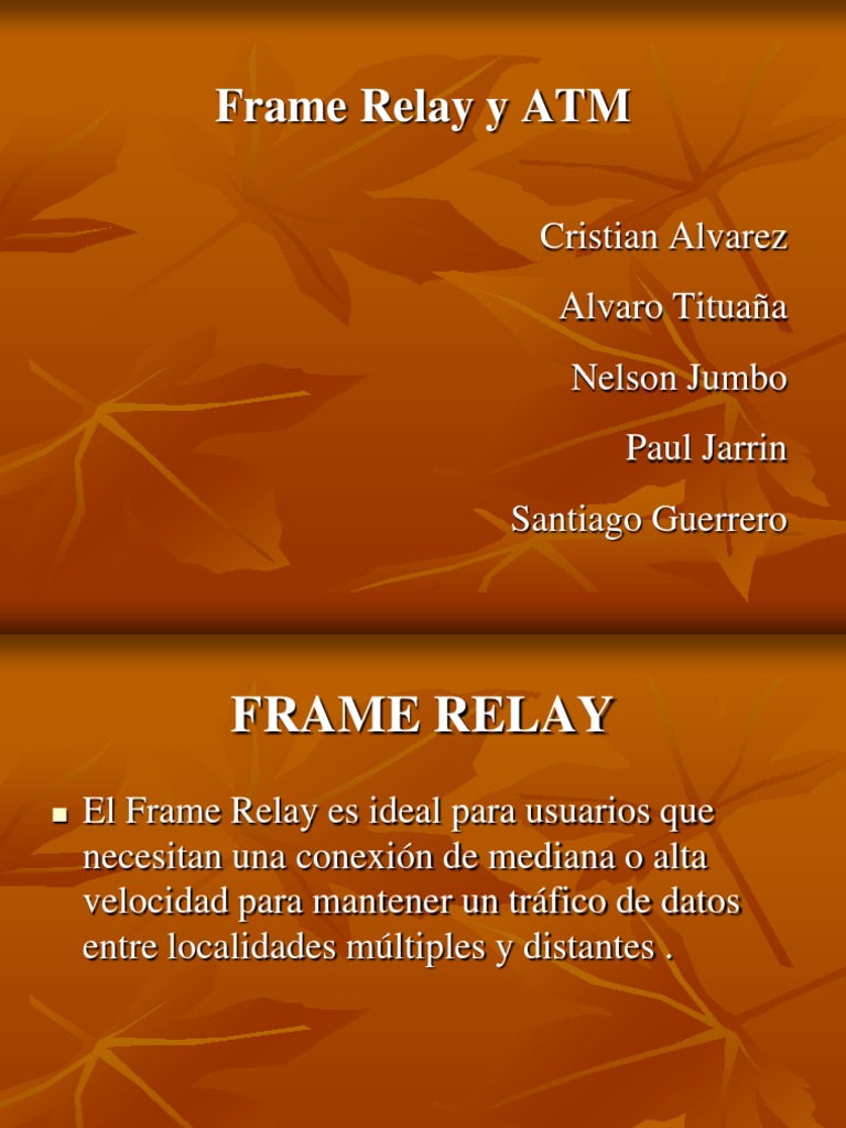 Frame Relay y ATM - Defy | PDF