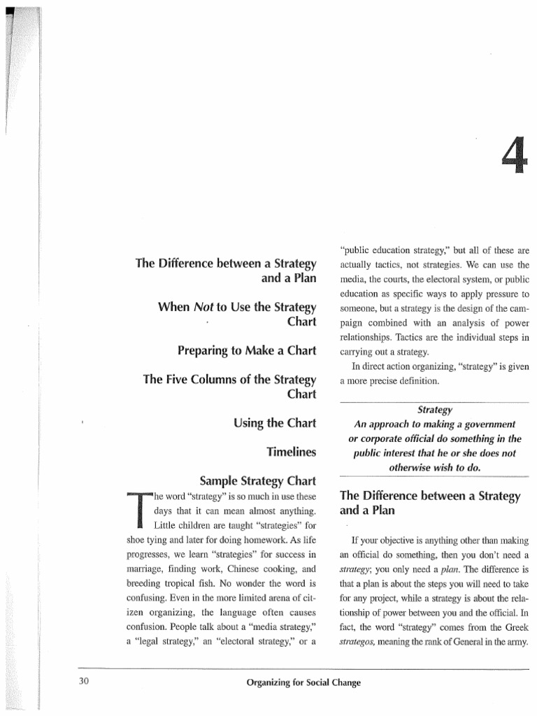 The Difference Between Strategy and A Plan | PDF