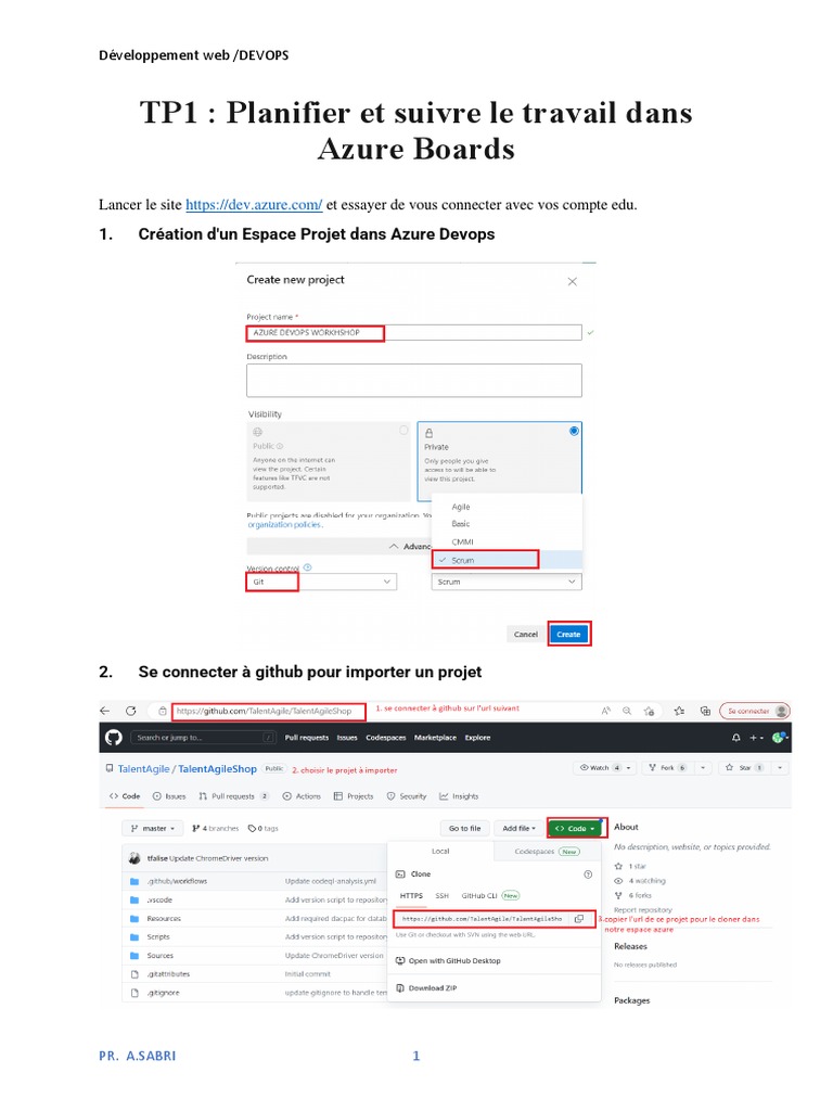 TP1 Azure Boards | PDF