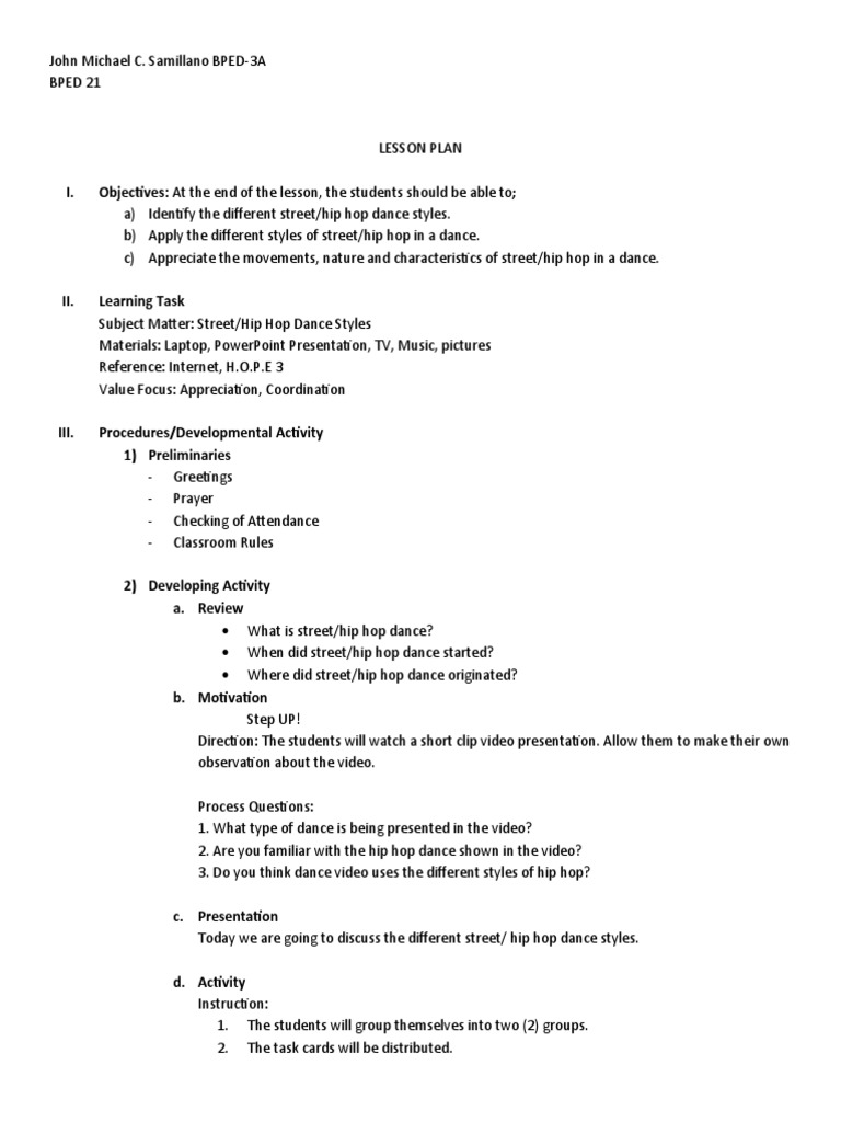 Street/Hip Hop Dance Styles | PDF | Dances