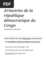 Armoiries de la RDC : Histoire et Signification | PDF