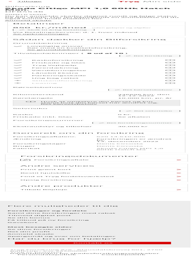 Minside - Tryg Forsikring 3 | PDF