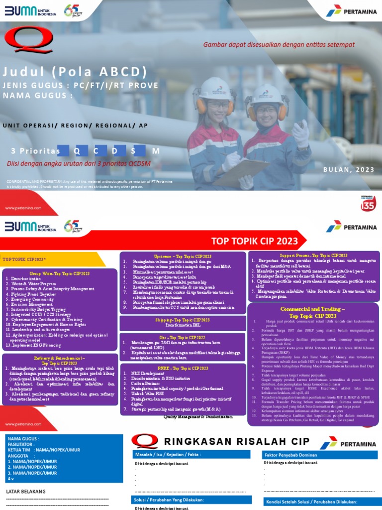 Template Risalah CIP 2023 | PDF