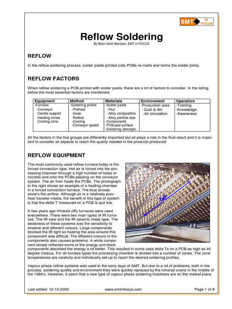 Reflow Soldering | PDF | Solder | Soldering