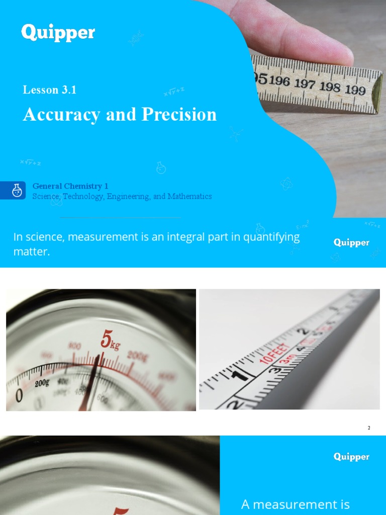 Accuracy and Precision: Lesson 3.1 | PDF