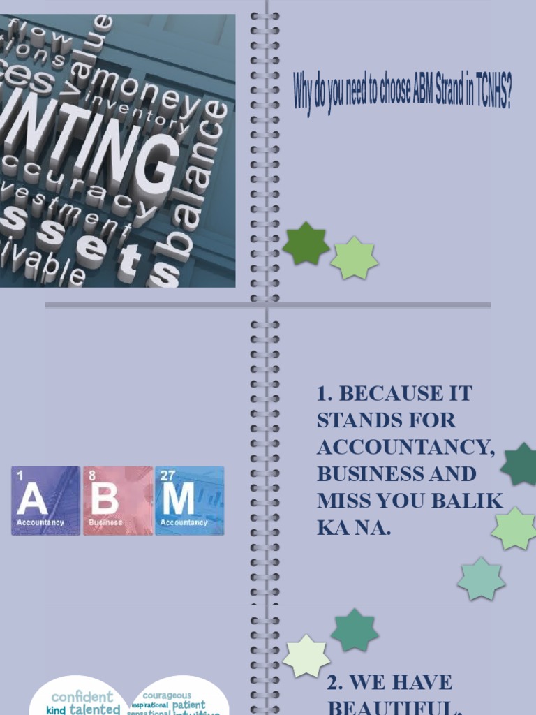 Why Do You Need To Choose ABM Strand | PDF