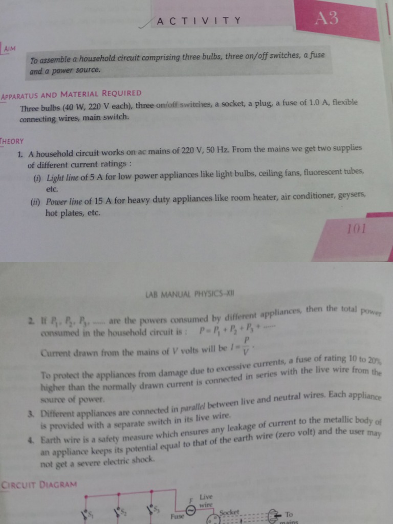 Physics Activity File - Class 12 (6 Activities) | PDF