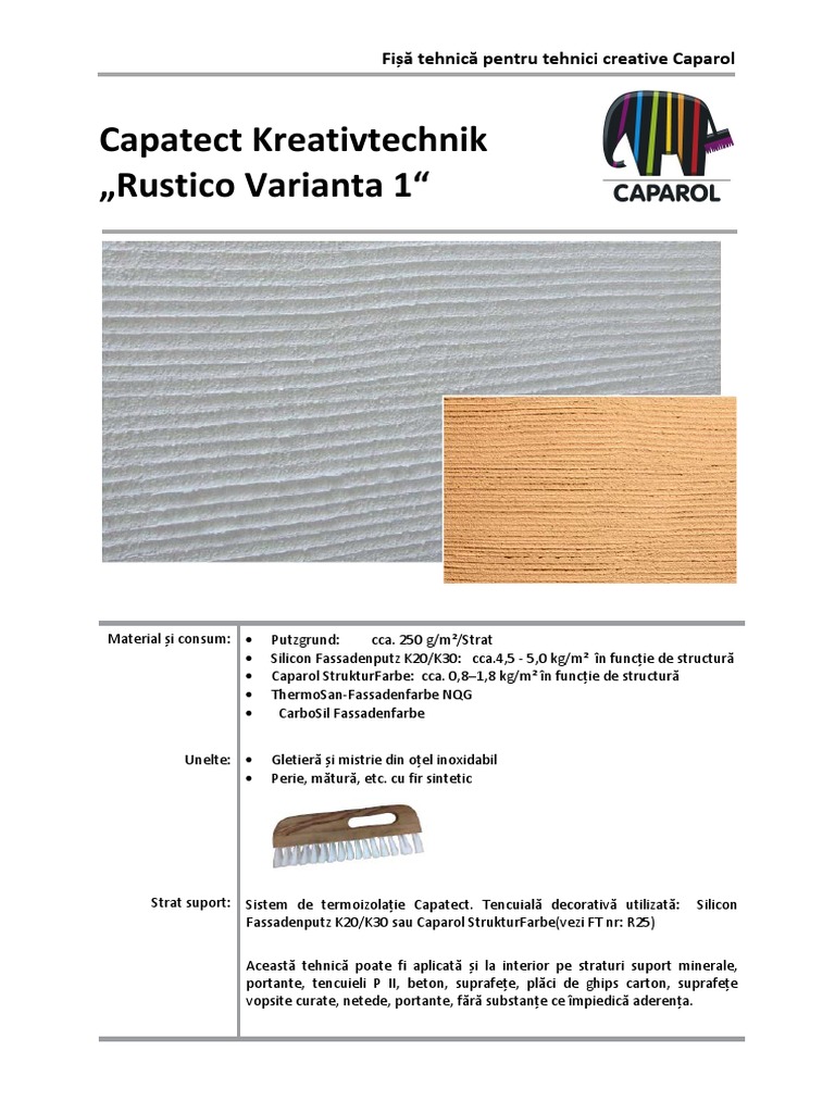 Capatect Kreativtechnik Rustico 1 | PDF