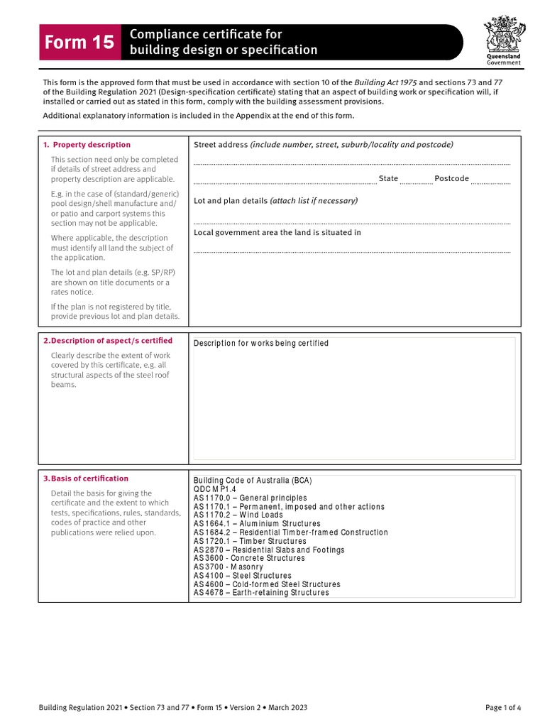 Form 15 Compliance Certificate Guide | PDF | Specification (Technical ...