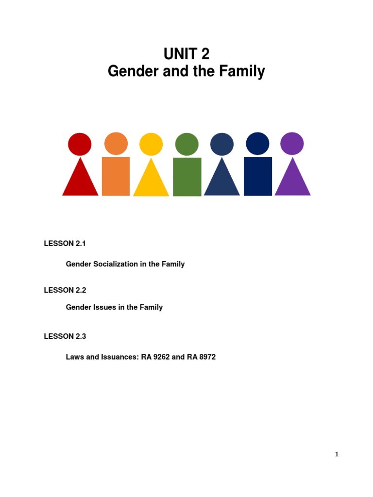 UNIT 2 Module - GE ELEC 7 | PDF | Socialization | Gender Studies