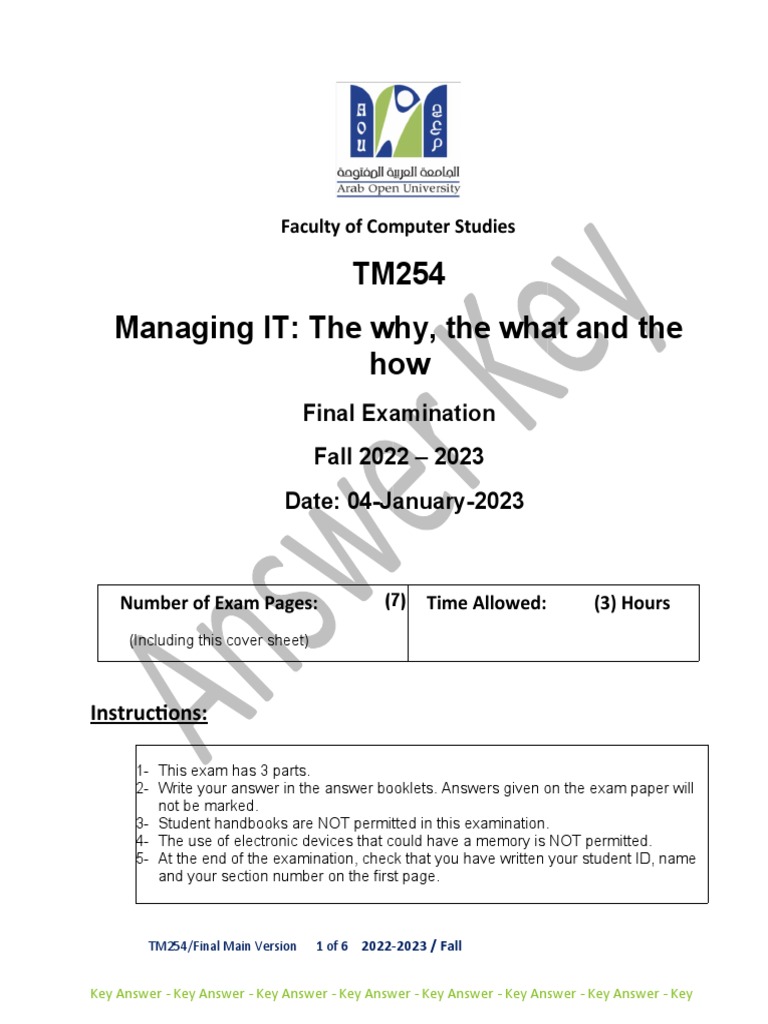 TM254 - Final - Fall2022-2023 | PDF | Payment Card Industry Data ...