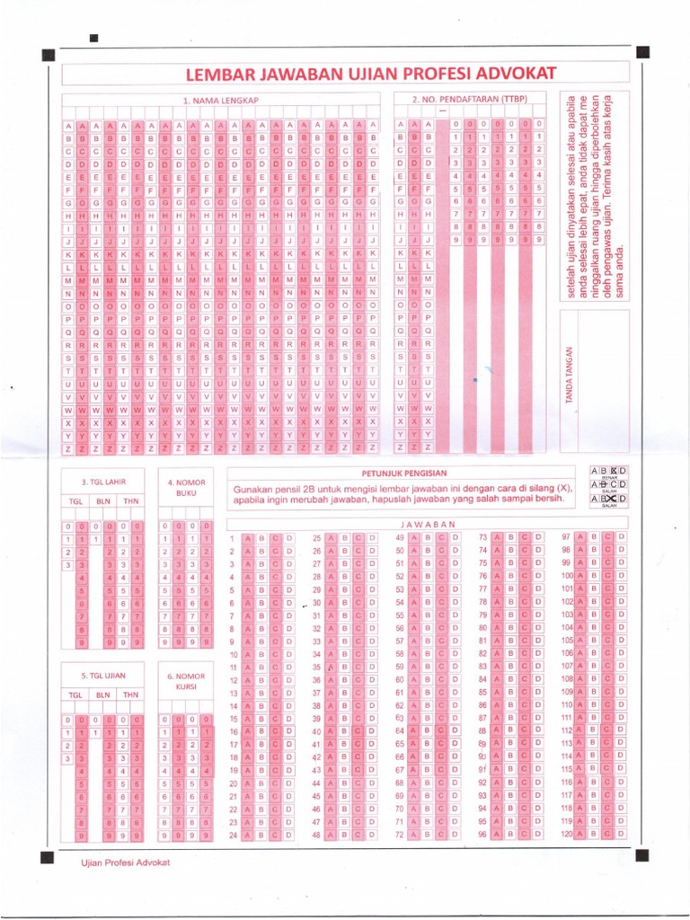 07 - Lembar Jawaban Upa | PDF