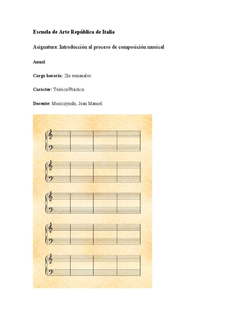 Introducción Al Proceso de Composición Musical-Didactica | PDF | Composiciones Musicales | Enseñando