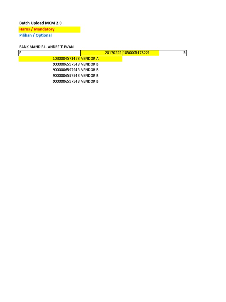 Konverter Dari Excel Ke CSV - MCM 2.0 Mtfu Consolidated | PDF | Economy Of Asia | Banking