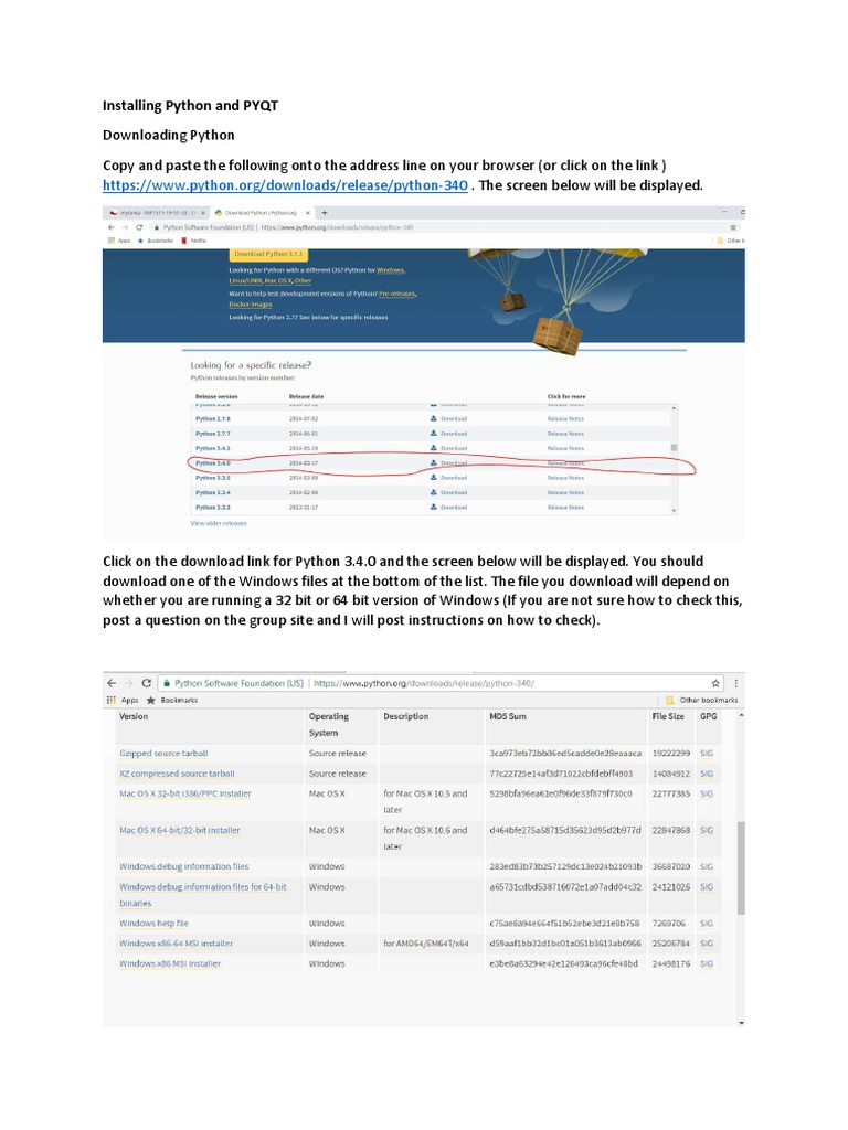 Python PyQt Set Up | PDF