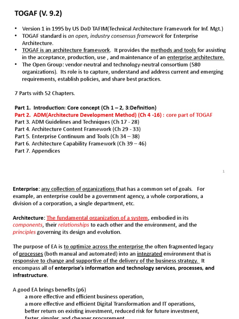 Togaf (Intro v9.2) Abcd s23 | Download Free PDF | Enterprise ...