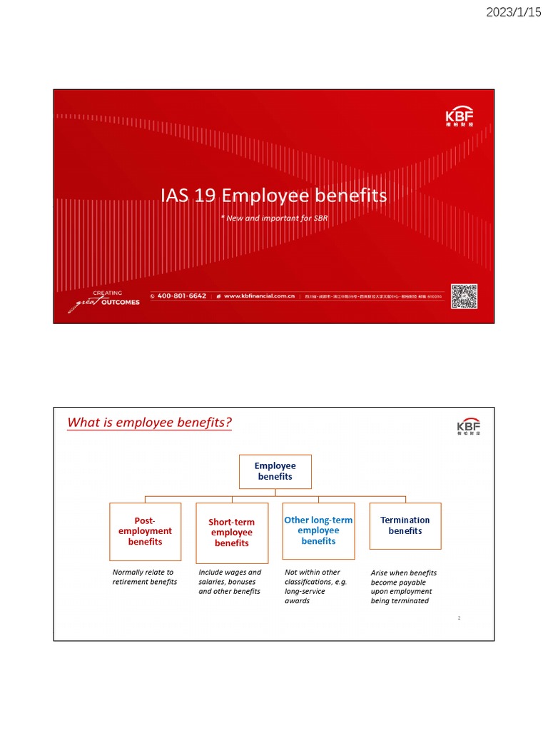 5 IAS 19 Employee Benefits | PDF