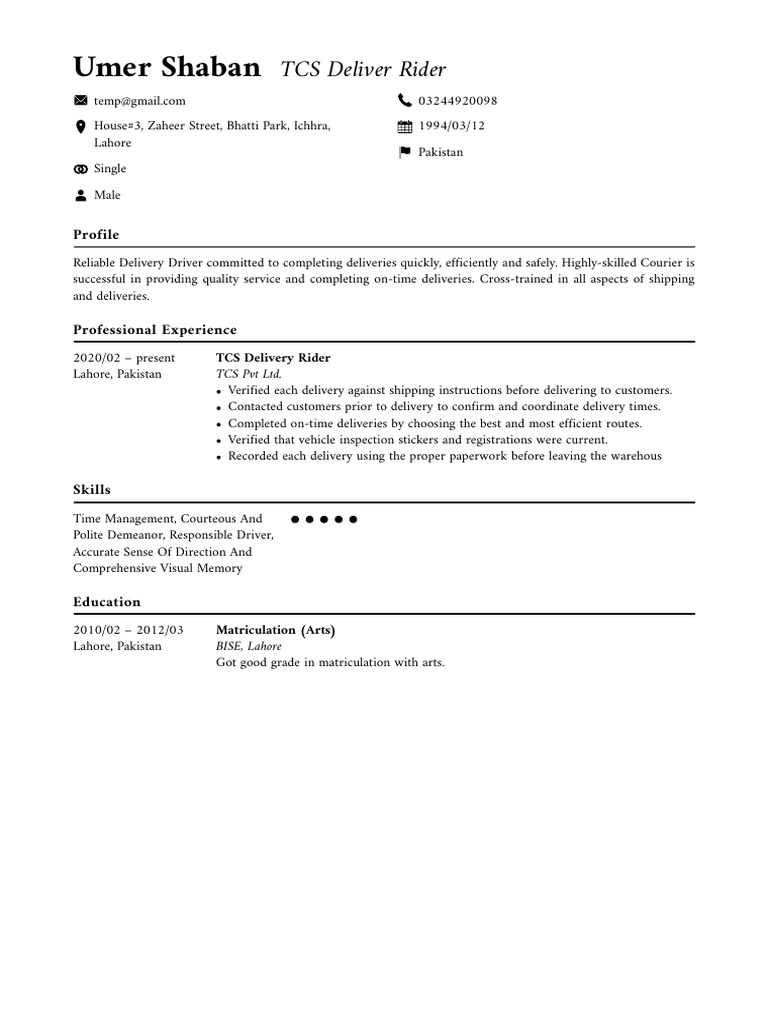 Umer - Shaban - Resume - 31 05 2023 15 25 07 | PDF