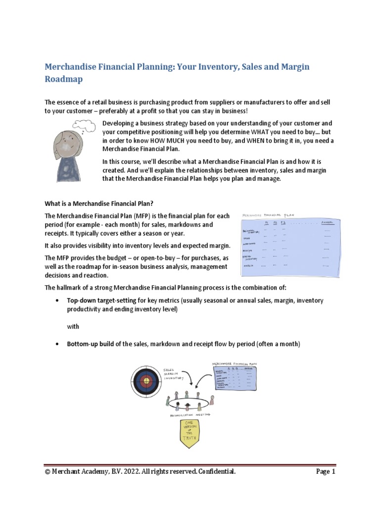 MFP 01 DXL Merchandise Financial Planning | PDF | Inventory | Top Down ...