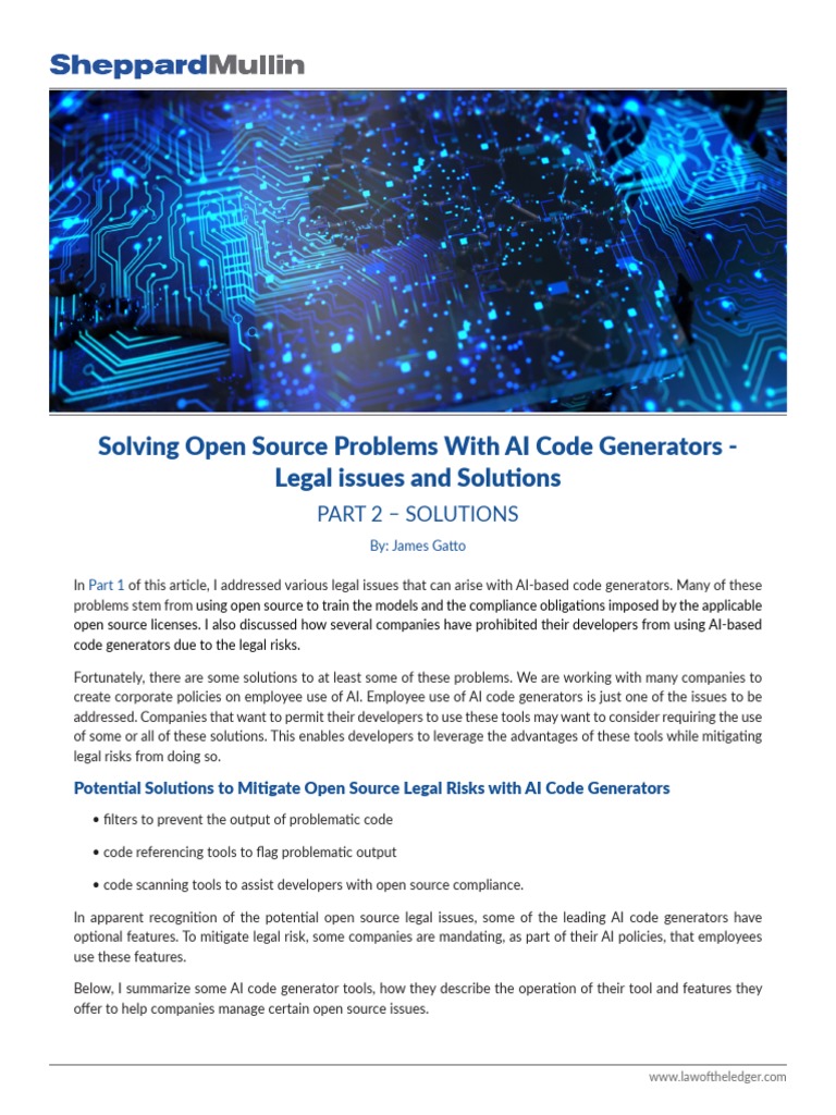 AI Code Generators Article - Part 2 0623 | PDF | Open Source ...