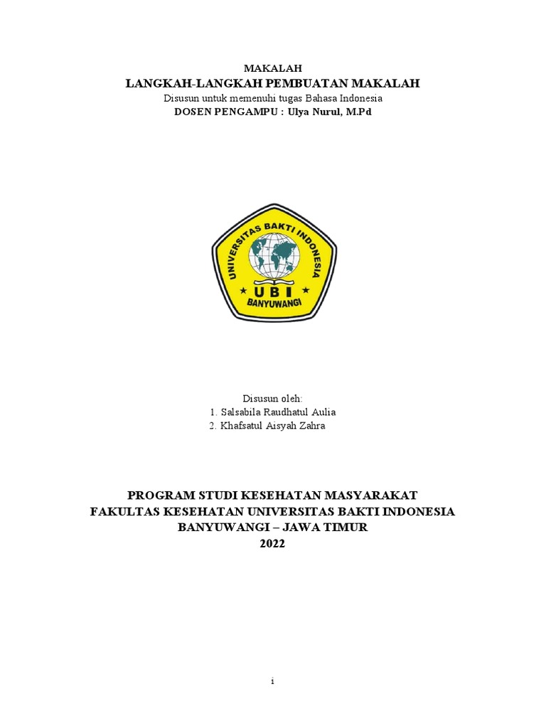 Makalah Bhs Indo | PDF