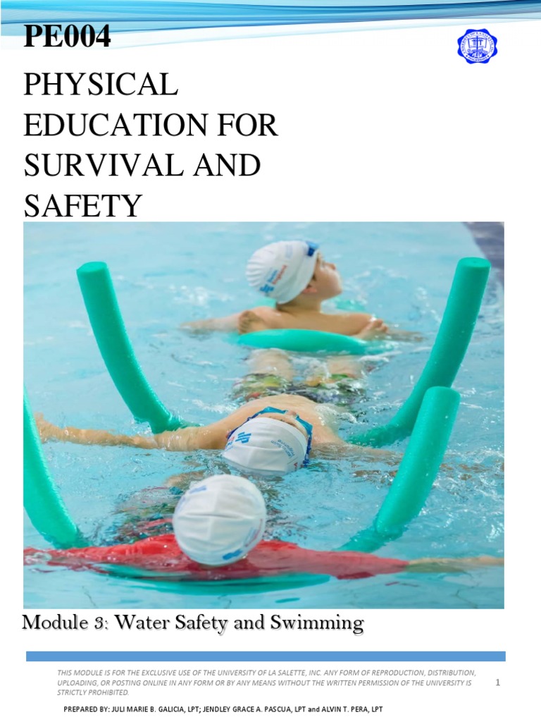 Pe04 Module 3 Lesson Only | PDF | Swimming | Water Sports