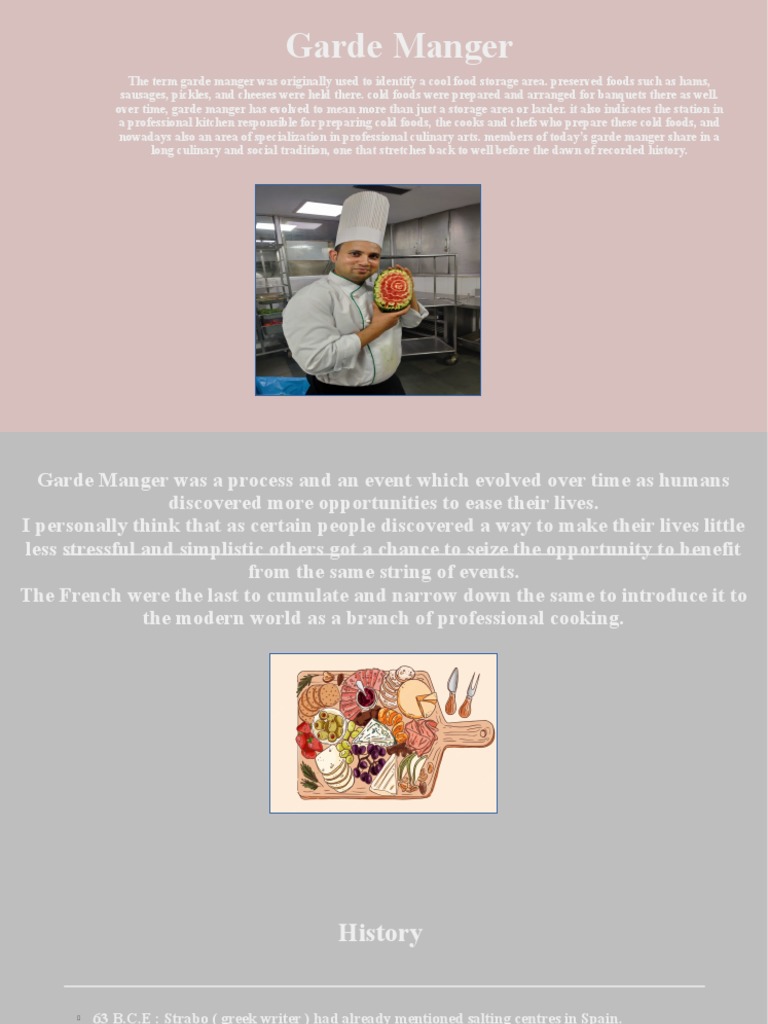 Garde Manger Ppt | PDF