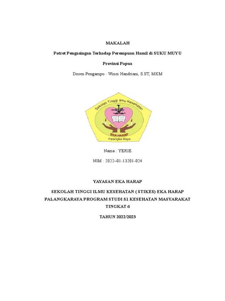 Pengasingan Perempuan Hamil Muyu | PDF