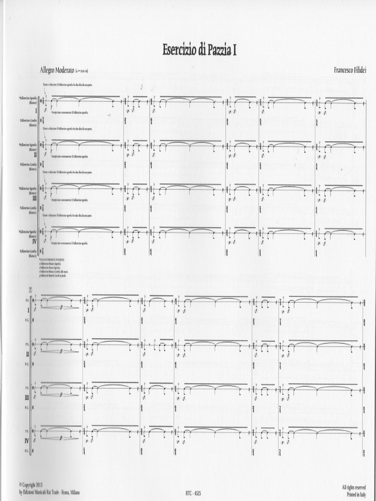 Kopie Von Francesco Filidei - Esercizio Di Pazzia I | PDF