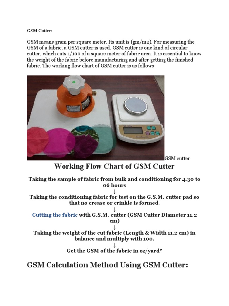 Working Flow Chart of GSM Cutter | PDF