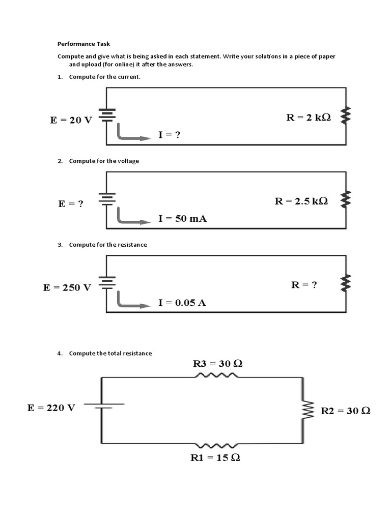 Electronics Performance Task | PDF