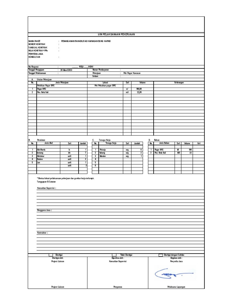 Request 22 Pagar BRC | PDF