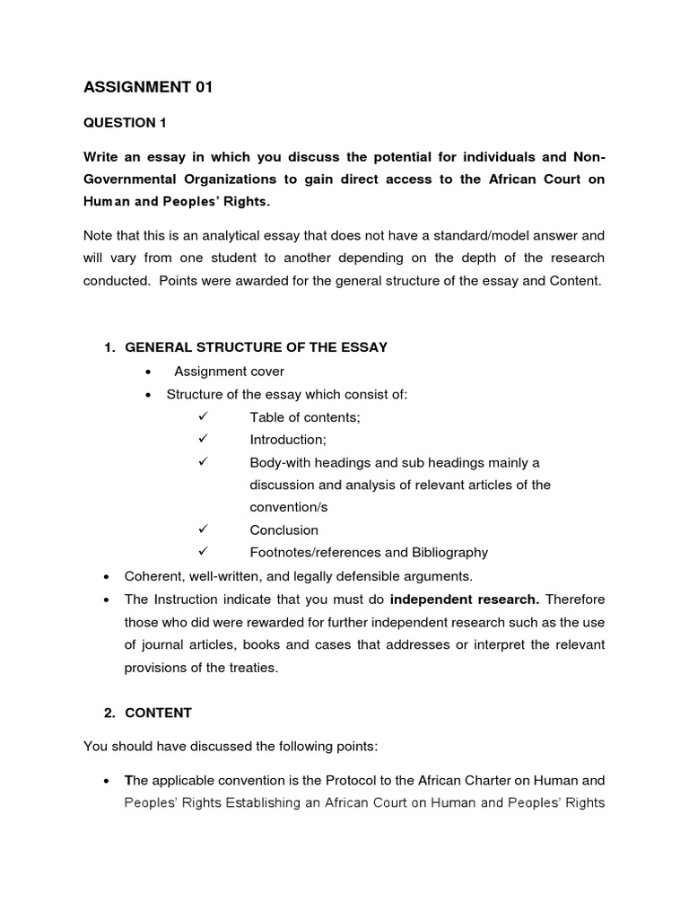 Assignment 01 | PDF | Treaty | International Law