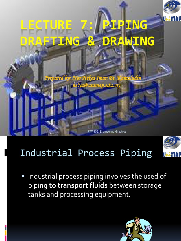 Lecture 7: Piping Drafting & Drawing: Prepared By: Nor Helya Iman Bt ...