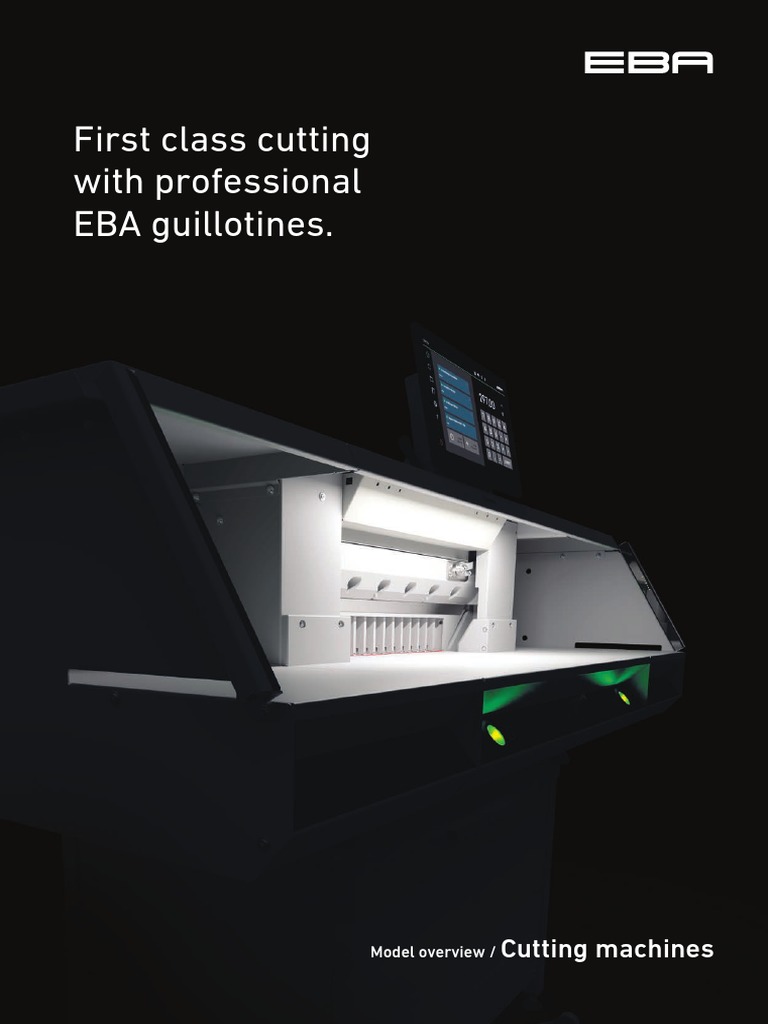 2023 - Brosur EBA Guillotine - PT. Neosys Indonesia | PDF | Light Emitting Diode | Manufactured ...